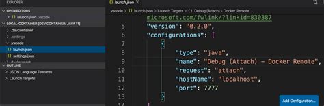 Run A MicroProfile Microservice On OpenLiberty In A Remote Development Container In Visual