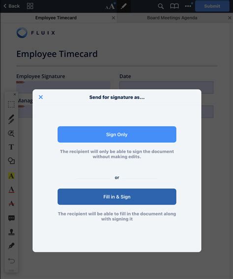 How To Send A Document For Online Signature Fluix