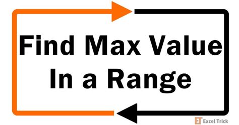 How To Find Max Value In Range In Excel 5 Easy Ways Exceltrick