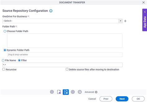 Document Transfer Source Repository Onedrive For Business
