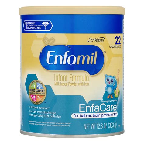 Enfamil Enfacare Infant Formula Milk Based Powder With Iron Through