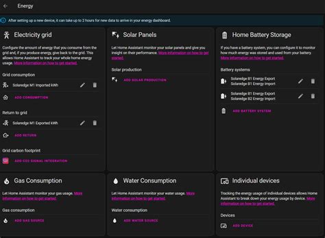 wiki documentation detailing energy dashboard setup · issue 369