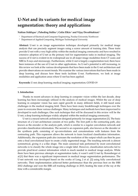 pdf u net and its variants for medical image segmentation theory and