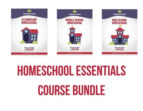 Homeschool Essentials Course Bundle Elementary Middle And High