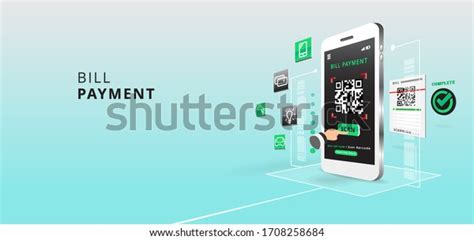 Smartphone Scan Qr Code On Paper Stock Vector Royalty Free Shutterstock