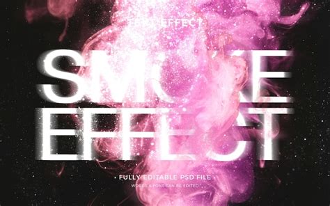 premium psd smoke effect text effect