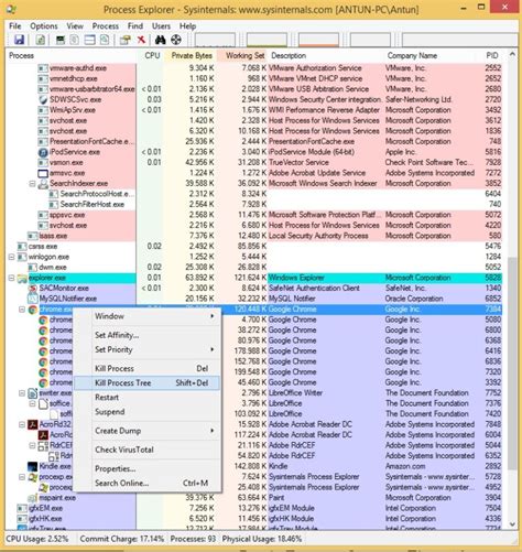 Kill Process Tree Process Explorer