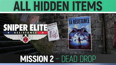 Sniper Elite Resistance Mission 2 All Hidden Item Locations 🏆 Dead