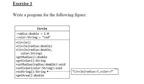 Solved Exercise Write A Program For The Following Figure Chegg