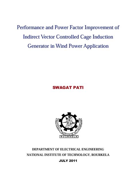 Pdf Performance And Power Factor Improvement Of Indirect Vector Controlled Cage Induction