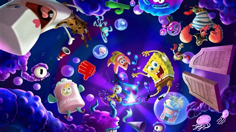 Fond Décran Hd Bob Léponge Jeux Vidéo Patrick Étoile Spongebob