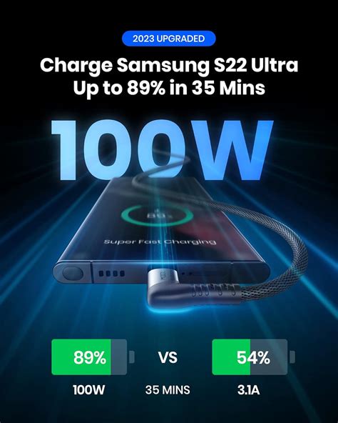 Кабель Safuel Type C To Type C 100Вт 90 Degree Angle Black 2м Ua надійне