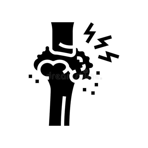 Gout Health Problem Glyph Icon Vector Illustration Stock Vector