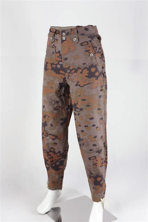 Ss M43 Oak Leaf Camo Trousers Feldgrau Militaria