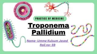 Treponema Pallidum Morphology Pathogenesis Diagnosis And Clinical