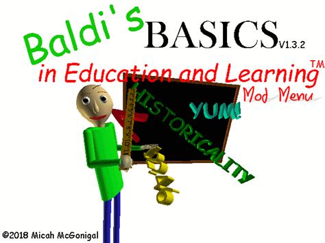 Baldi S Basics Mod Menu 1 18 Update BBIEAL Mod Menu By Pixel Guy213