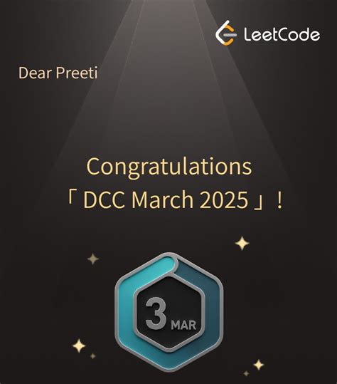Leetcode Consistency Careergrowth Preeti M