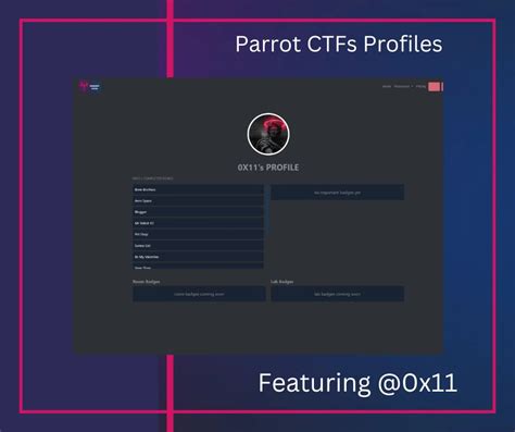 Parrot Ctfs On Linkedin Ctf Profiles 0x11 Parrotctfs Tryhackme Hackthebox Picoctfs