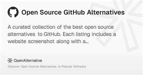 4 Best Open Source Github Alternatives 2025
