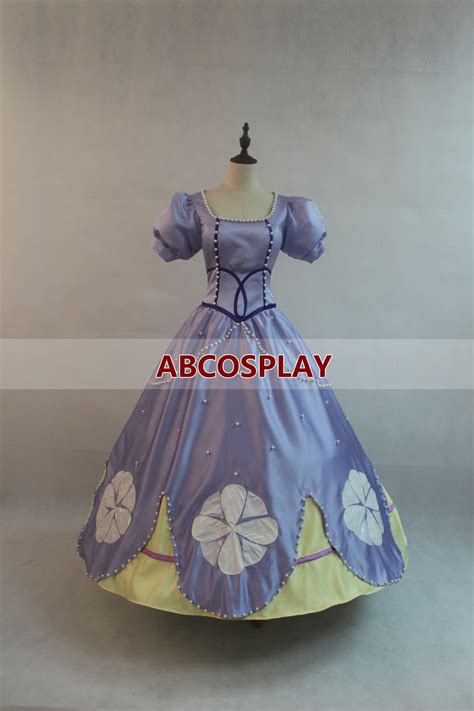 Sofia The First Princess Dress Sofia Cosplay Costumeprincess Sofia Dress Abcosplay