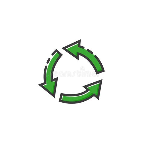 Circle Arrow Icon Refresh And Reload Arrow Icon Rotation Vector Arrows Set Stock Illustration