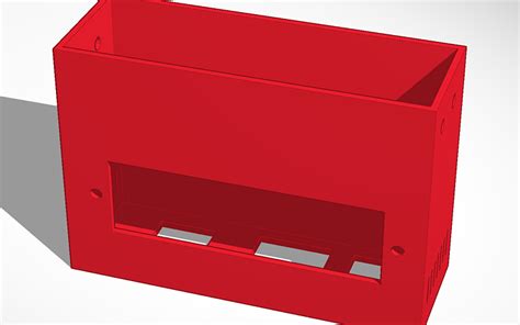 3d design enclosure for led psu tinkercad