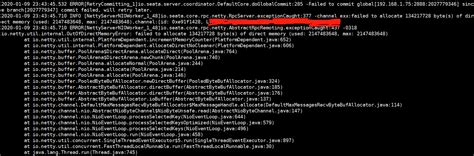 注册时seata Server经常性报oom异常，重启seata Server后没问题。 · Issue 2102 · Apache