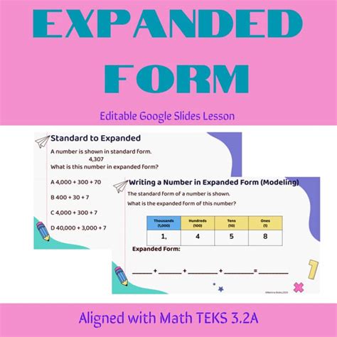 Place Value Expanded Form Lesson [teks 3 2a] By Bettina Boles Tpt