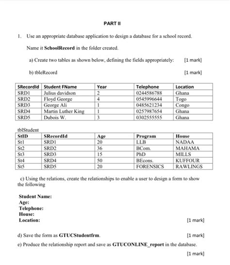Solved PART SECTION A Question A Draw The Entity Chegg