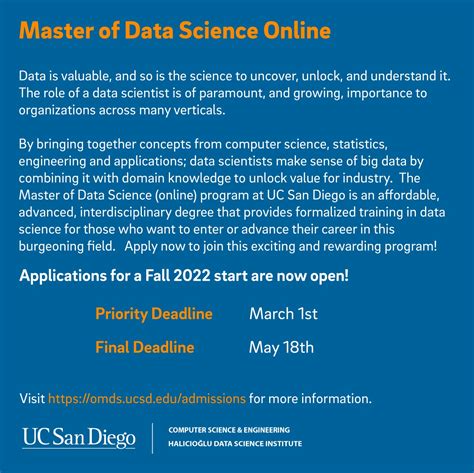 Halıcıoğlu Data Science Institute Uc San Diego On Linkedin The Online Master Of Data Science