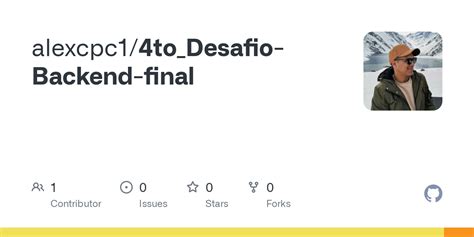 GitHub Alexcpc1 4to Desafio Backend Final