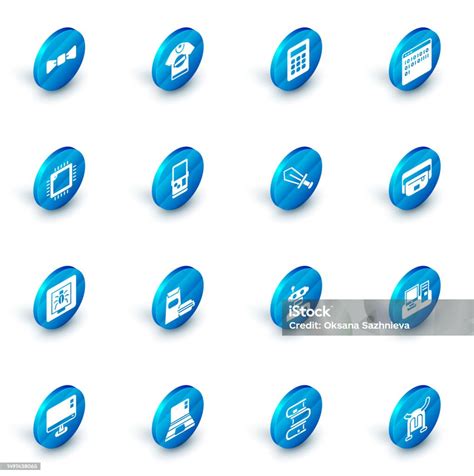 티셔츠 계산기 바이너리 코드 Cpu가 있는 프로세서 곤충 프레임 테트리스 바나나 허리 가방 게임 아이콘을 위한 검을 설정합니다 벡터 3차원 형태에 대한 스톡 벡터 아트 및