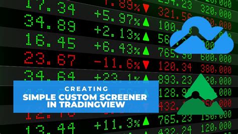 Creating Simple Custom Screener In Pinescript Tradingview Youtube