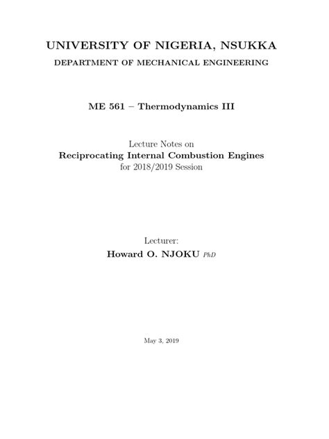 4 Reciprocating Ic Engines Pdf Internal Combustion Engine Diesel Engine