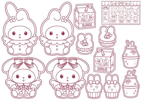 Eng 🌈산리오 랜덤 말랑이 만들기🌈 🍨무료 도안공유🍨 종이구관 그리는법 쉬운 만들기 페이퍼 크래프트 미니어쳐 종이인형 옷입히기 네이버 블로그