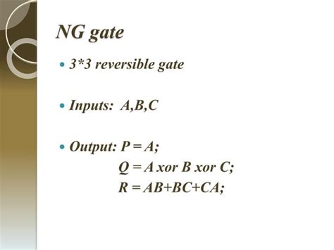 Presentation Energy Efficient Code Converters Using Reversible Logic Gates Ppt