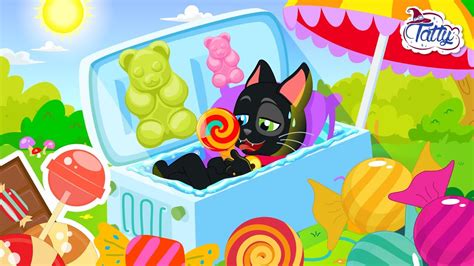 Татти и Мисифу вземат магически влак до страната на бонбоните 🍬 Приказки за лека нощ за деца