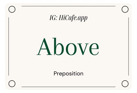 English Preposition Above With Examples Hicafe English Preposition Above With Examples Hicafe