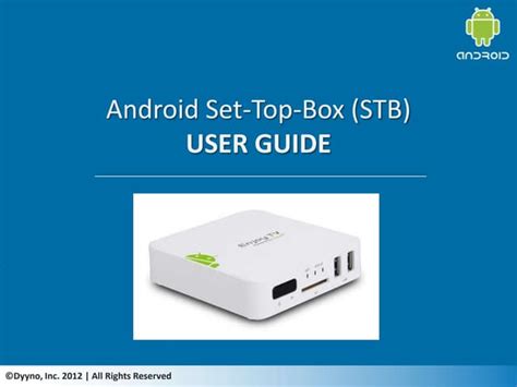 Android Stb User Guide Ppt