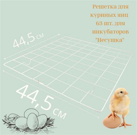 Решетка для куриных яиц на 63 яйца для инкубатора Несушка №4 арт.60371 ...
