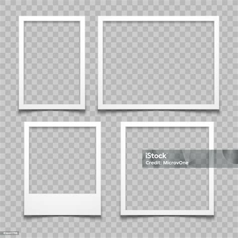 현실적인 그림자와 사진 프레임 벡터 절연 효과 3d 그림자와 이미지 테두리 사진첩에 대한 스톡 벡터 아트 및 기타 이미지 사진첩 날씨 페이지 책 Istock