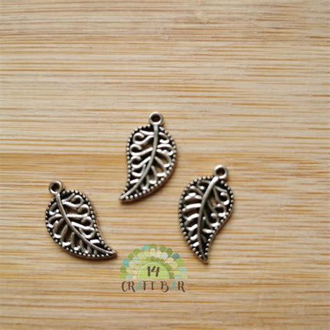 Metal Charms Small Leaf