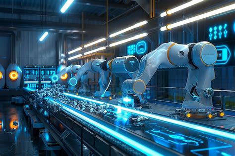 Futuristic Recycling Plant Hightech Automated Sorting System Premium Ai Generated Image