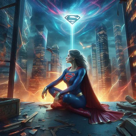 Supergirl The Symbol Of The House Of El Ai Art By Evandromarquesamv