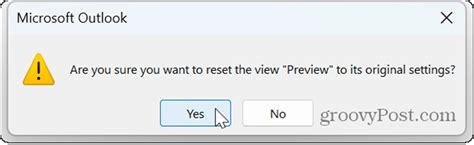 How To Reset The Outlook View To Default Settings