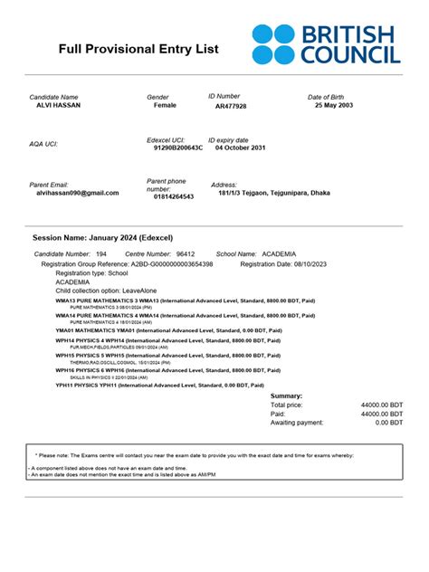 Full Registration Summary Report 20231127 Pdf