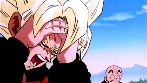 Krillin Throws Goku A Rock Youtube