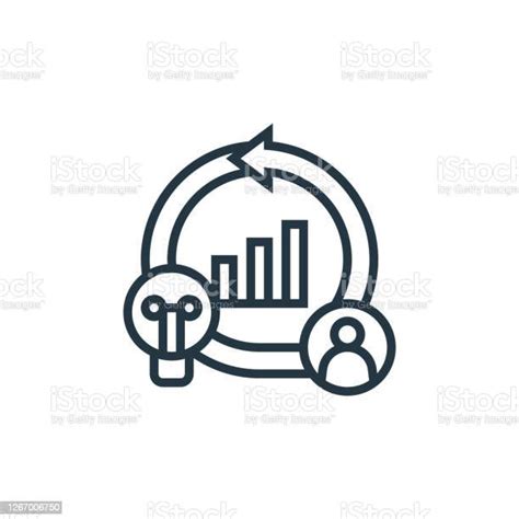 흰색 배경에서 격리된 민첩한 벡터 아이콘입니다 웹 사이트 디자인 및 모바일 앱 개발을위한 개요 얇은 라인 민첩한 아이콘 얇은 선 민첩한 윤곽선 아이콘 벡터 일러스트레이션