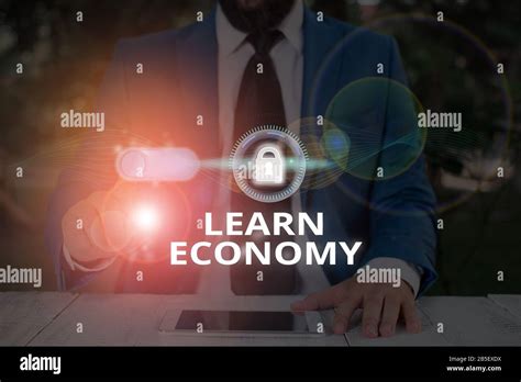 Text Sign Showing Learn Economy Business Photo Text Gain Or Acquire