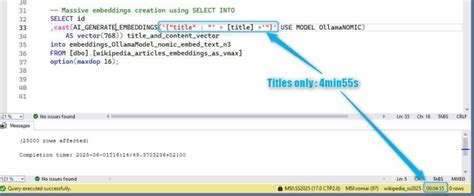 Get Your Embeddings On Sql Server 2025 With Aigenerateembeddings And External Model Using